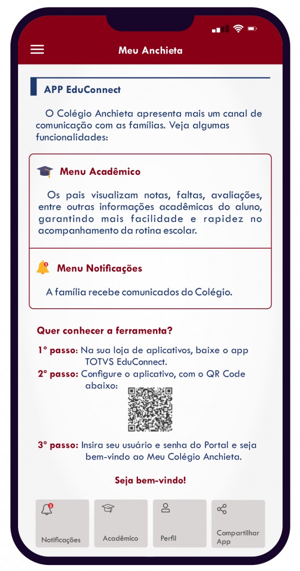Conheça o aplicativo Educonnect – Colégio Anchieta
